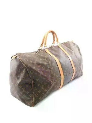 LOUIS VUITTON Monogram Keepall Bandouliere 60 Travel Bag