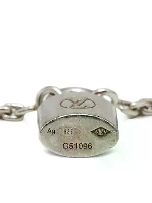 LOUIS VUITTON Sterling Lockit Charm Bracelet