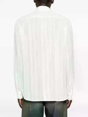 ANN DEMEULEMEESTER Pinstripe-pattern Long-sleeve Shirt