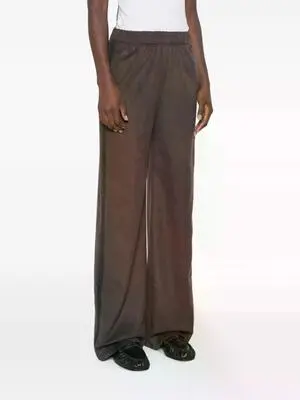 Herno Elasticated Waistband Wide-leg Trousers - Brown