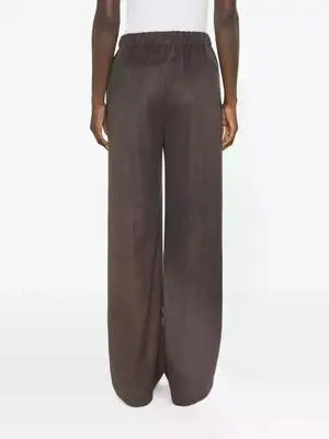 Herno Elasticated Waistband Wide-leg Trousers - Brown