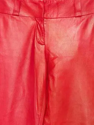 Dolce & Gabbana 2000s Leather Paneled Trousers