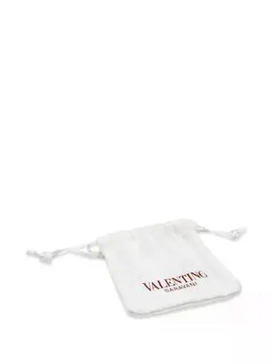 Valentino Garavani Tone Crystal Embellished Vlogo Hoop Earrings