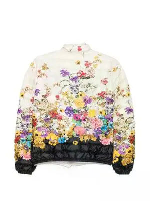 Moncler Floral Print Quilted Jacket