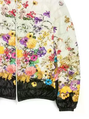 Moncler Floral Print Quilted Jacket