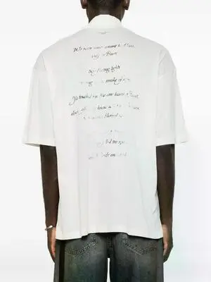 ANN DEMEULEMEESTER Pussy-bow Short-sleeve T-shirt - White