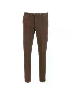 BRIGLIA 1949 Belt-loop Slim-fit Trousers - Brown