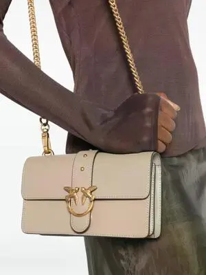 Pinko Small Love Birds Cross Body Bag - Grey