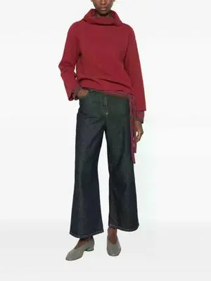 NIU Roll-neck Drop-shoulder Sweater