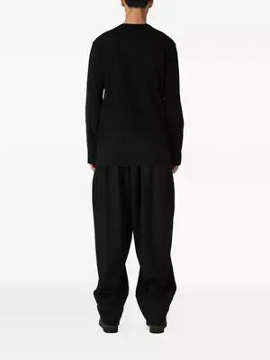 Yohji Yamamoto Graphic-print Long-sleeved T-shirt