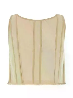 Caravana Avani Frayed-edge Crop Top