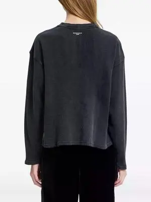 ANN DEMEULEMEESTER Graphic-print Waffle-knit T-shirt