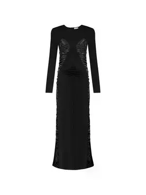 VIOLANTE NESSI Mengoni Ruched Maxi Dress