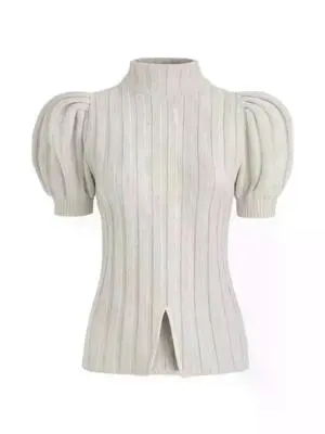 VIOLANTE NESSI Riley Ribbed-knit Sweater - Grey