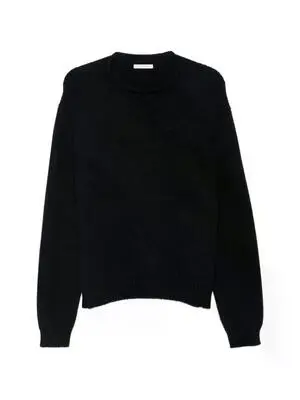 THE ROW Markhim Ribbed Knit Crewneck Sweater - Blue
