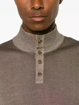 DANIELE FIESOLI Button-fastening High-neck Knit