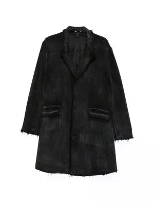 Avant Toi Woven Leather Coat