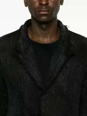 Avant Toi Woven Leather Coat