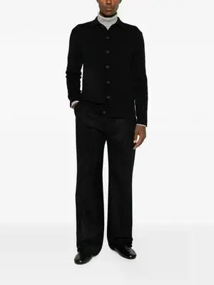 DANIELE FIESOLI Button-up Patch-pocket Cardigan - Black