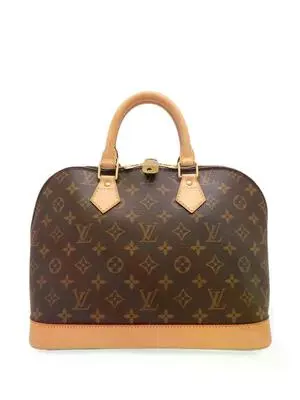 LOUIS VUITTON 2001 Monogram Alma Pm Handbag - Brown