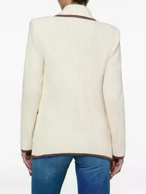 L'Agence Ranch Ribbed-knit Blazer