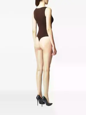 Wolford Crystal-embellished Sheer Bodysuit