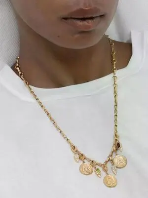 AZLEE Initial Diamond Pendant