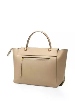 Celine 2017 Mini Grained Calfskin Belt Bag Satchel - Neutrals
