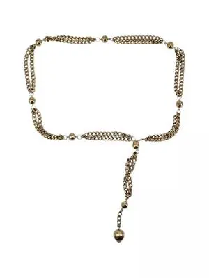 MADISON Double-chain Station Belt With Facet-cut Beads
