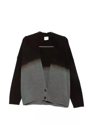ALYSI Gradient-effect V-neck Cardigan