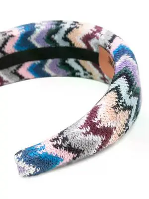 Missoni Zigzag-knit Padded Headband