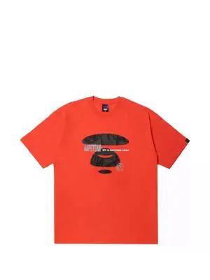 AAPE BY *A BATHING APE Moonface Graphic-print T-shirt - Orange