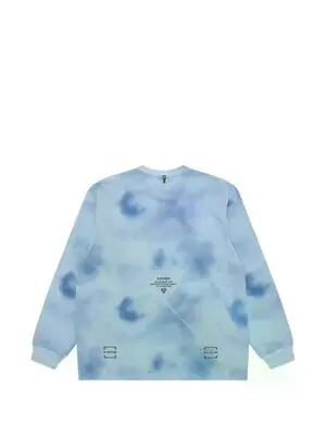 AAPE BY *A BATHING APE Tie-dye Graphic-print Long-sleeve T-shirt