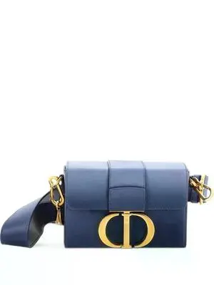 Dior 30 Montaigne Box Bag Ombre Leather Shoulder Bag - Blue