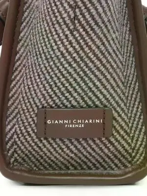 MARCELLA CLUB Small Herringbone-weave Tote Bag