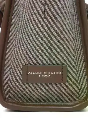 MARCELLA CLUB Small Herringbone-weave Tote Bag