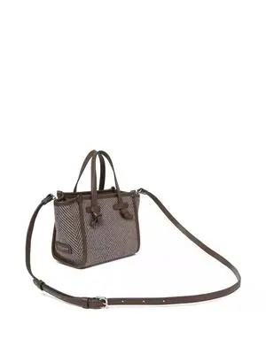 MARCELLA CLUB Small Herringbone-weave Tote Bag