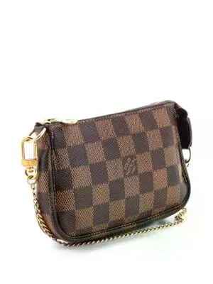 LOUIS VUITTON Pochette Accessoires Damier Mini Clutch Bag