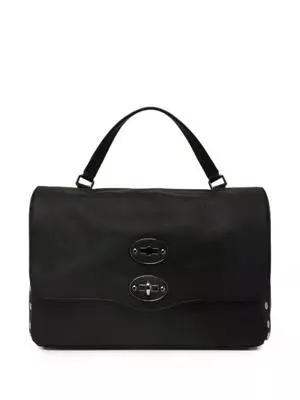ZANELLATO Small Postina Stud-embellished Leather Tote Bag - Black