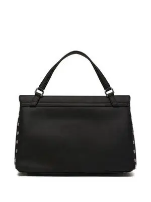 ZANELLATO Small Postina Stud-embellished Leather Tote Bag - Black