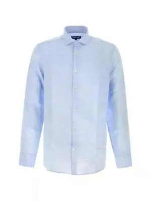 Frescobol Carioca Antonio Linen Shirt - Blue