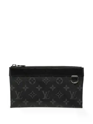 LOUIS VUITTON Monogram Eclipse Pochette Discovery Pm Clutch Bag