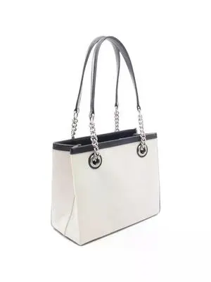 Balenciaga Small Canvas Duty Free Tote Bag - Neutrals