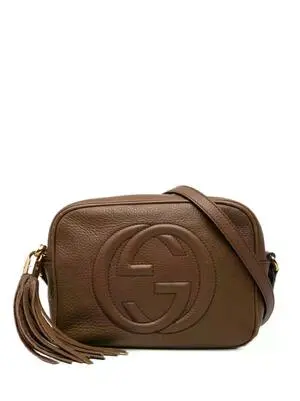 Gucci Calfskin Soho Disco Crossbody Bag - Brown