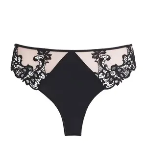 Simone Perele Lace Saga Thong - Black