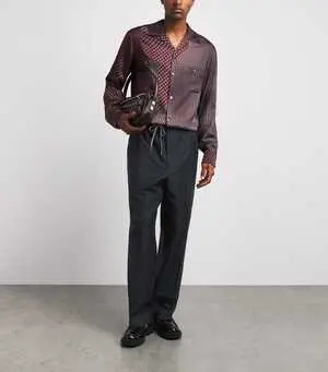 MAISON MARGIELA Satin Drawstring Trousers