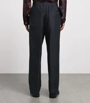 MAISON MARGIELA Satin Drawstring Trousers