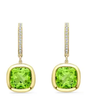 BOODLES Yellow Diamond And Peridot Drop Earrings - Gold