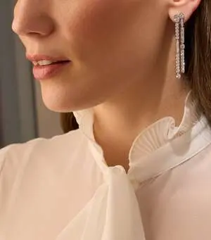 BOODLES Platinum And Diamond Play Of Light Drop Earrings