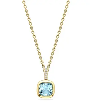 BOODLES Yellow Diamond And Aquamarine Dolce Vita Pendant - Gold